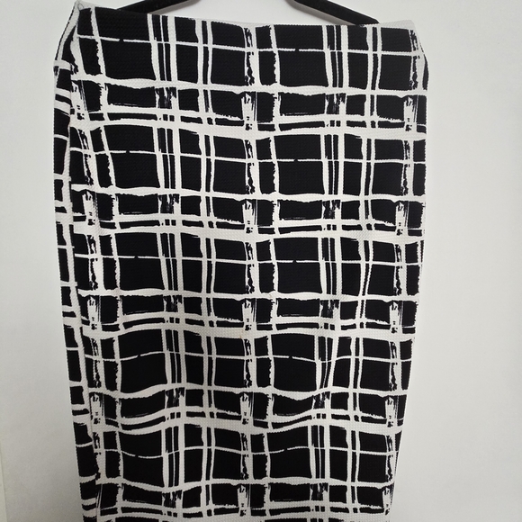 Brat Star | Skirts | Brat Star Black And White Grid Pencil Skirt | Poshmark